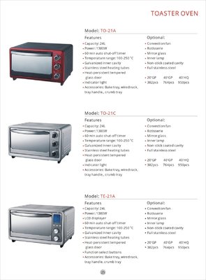 Toaster oven in home appliance Kitchen convection Vertical  toaster oven GK-T0-34G supplier