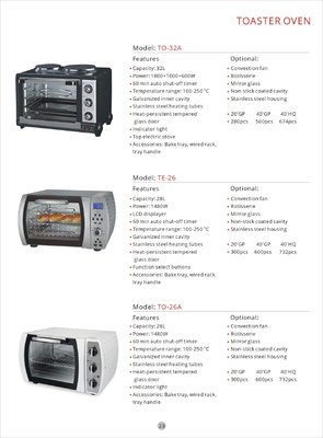 Toaster oven in home appliance Kitchen convection Vertical  toaster oven GK-T0-34G supplier