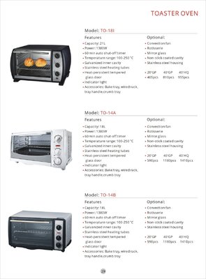 Toaster oven in home appliance Kitchen convection Vertical  toaster oven GK-T0-22 supplier