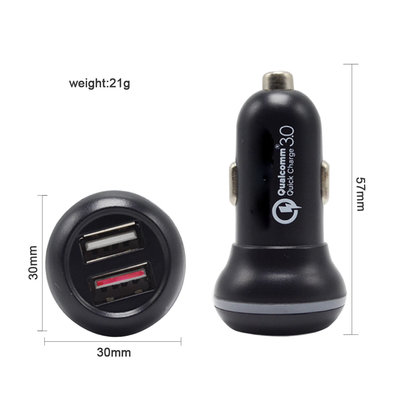 Quick Charger 3.0 Patent Portable  Intelligent Universal USB Car Charger for Iphone / iPod/Ipad/Samsung QCC202 supplier