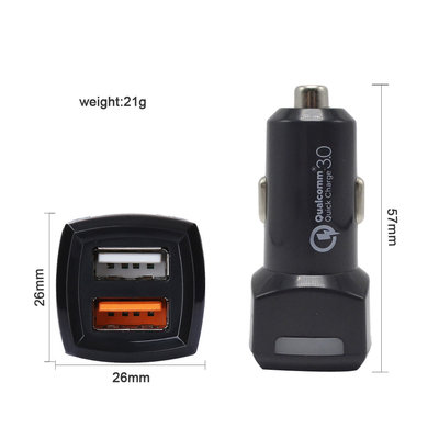 Quick Charger 3.0 Patent Portable  Intelligent Universal USB Car Charger for Iphone / iPod/Ipad/Samsung QCC204 supplier