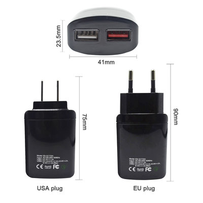 Quick Charger 3.0 Patent Portable  Intelligent Universal USB wall travel Charger for Iphone / iPod/Ipad/Samsung QCT204 supplier