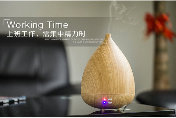 300ml Ultrasonic electric portable aromatherapy essential oil diffuser wood with 7 LED light  GK-HU05 supplier