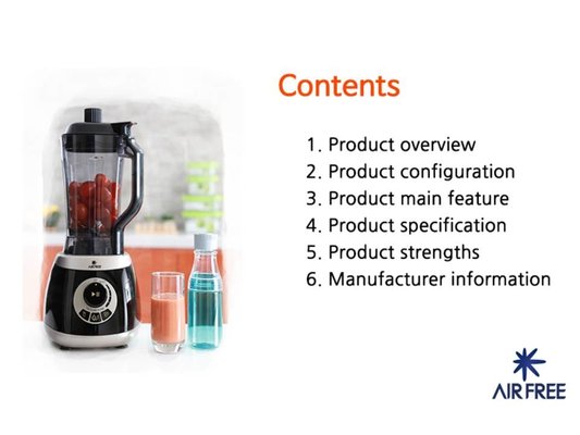 Made in Korea 800W Vacuum Blender / OZEN Vacuum Blender / Vidia Vacuum Blender / Kuvings vacuum blender BL-001 supplier