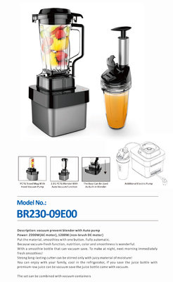Ozen Vacuum Blender,Vidia Vacuum Blender,Kuvings vacuum blender,Cold and Heating blender Factory BR230-09E00 supplier