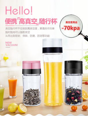 SANS Unique Portable bottle stores vacuum by Hand 0.6L Keep  food and liquid longer fresh GK-PB01 supplier