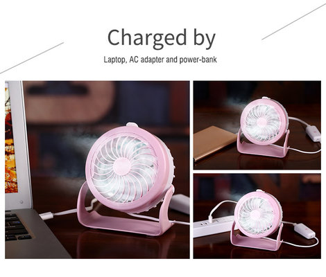 Mulit-function Extremely Mini Cool Fan Strong Wind Spray Mist Dual Speed GK-CF01 supplier