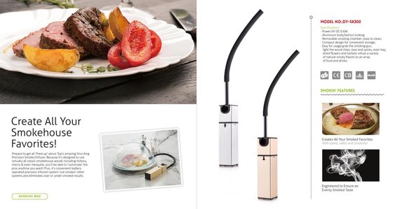 Smoke Gun Smoke Box Smoke food  Removable smoking chamber DY-SK300 supplier