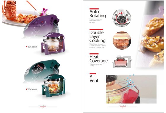 Multifunctional of Rotary fat and oil free AIR FRYER/Halogen oven New generation GK-TK-04D supplier