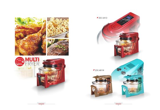 Multifunctional of Rotary fat and oil free AIR FRYER/Halogen oven New generation GK-TK-04D supplier