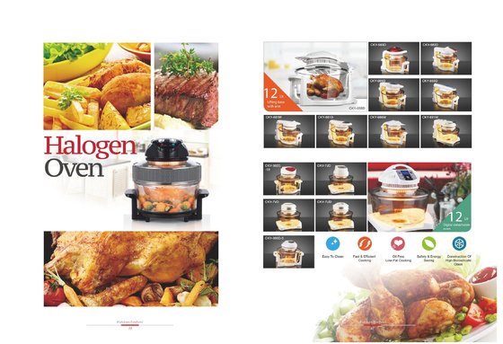 1.2L Halogen Oven lifting base with arm Multifunctional of Rotary fat and oil free AIR FRYER GK-CKY-688D supplier