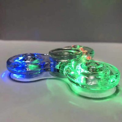 Crystal Fidget Spinner with Flashing LED Lights GK-FS01 supplier