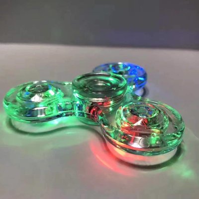 Crystal Fidget Spinner with Flashing LED Lights GK-FS01 supplier