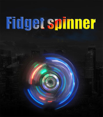 Crystal Fidget Spinner with Flashing LED Lights GK-FS01 supplier