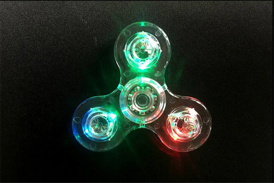 Crystal Fidget Spinner with Flashing LED Lights GK-FS01 supplier