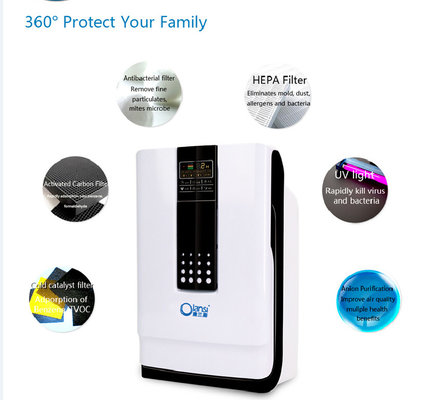 Electrical portable negative ions home ozone air purifier hepa filter OLS-KJ160FK01C supplier