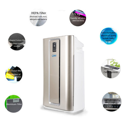 Electrical portable negative ions home ozone air purifier hepa filter OSL-KJ400FK04 supplier