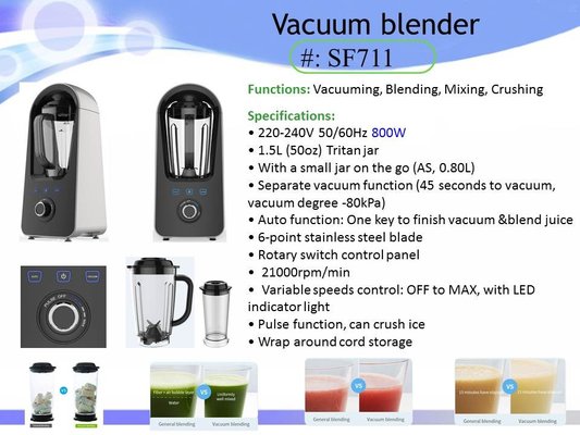 OZEN Vacuum Blender / Vidia Vacuum Blender/ Kuving vacuum blender / Vacuum storage bottle /BPA FREE Manufacture GK-SF711 supplier