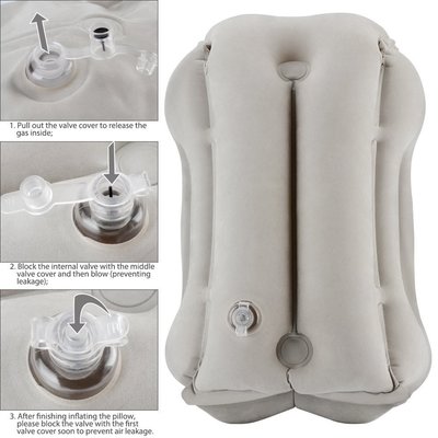 Woollip Soft Inflatable Air Travel Pillow Neck Suitable for Comfortable Sleep Travel pillow GK-TP01 supplier