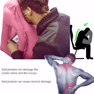 Woollip Soft Inflatable Air Travel Pillow Neck Suitable for Comfortable Sleep Travel pillow GK-TP01 supplier