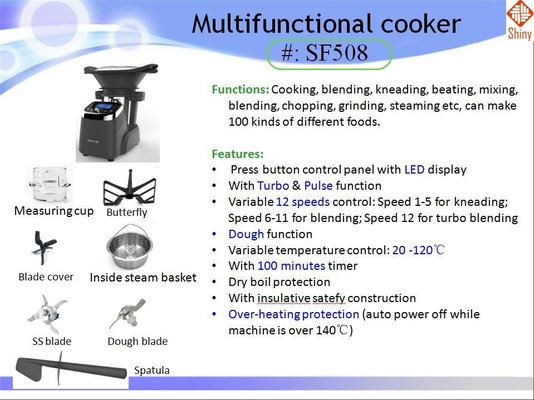 12 in 1 Multi-function robot de cuisine cooking machine soup maker & Thermomixer  GK-SF508 supplier