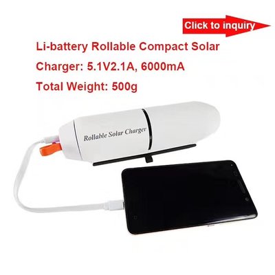 Rollable Solar Full Charger with Flash Function ALL IN 1 GK-SC01 supplier