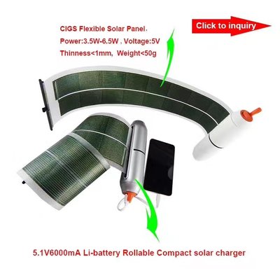 Rollable Solar Full Charger with Flash Function ALL IN 1 GK-SC01 supplier