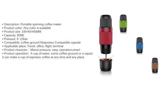 NEW Generation Minipresso / WACACO / GR07 / E-Cafe Portable Coffee Maker EC-001 supplier
