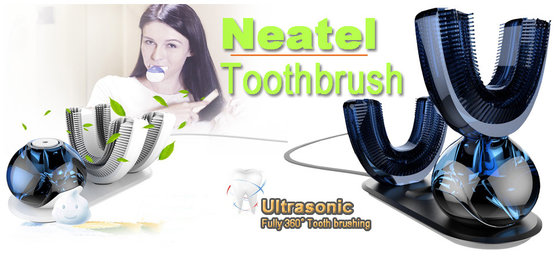 Black Hi-tech Automatic Toothbrush Angela Ultrasonic 360-degree intelligent automatic electric toothbrush SQ-AJL-A1.0 supplier