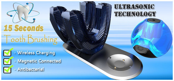 Black Hi-tech Automatic Toothbrush Angela Ultrasonic 360-degree intelligent automatic electric toothbrush SQ-AJL-A1.0 supplier