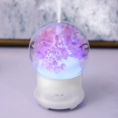 Real Flower ultrasonic essential oil humidifier aromatherapy diffuser with usb GK-FL01 supplier
