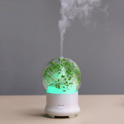Real Flower ultrasonic essential oil humidifier aromatherapy diffuser with usb GK-FL01 supplier
