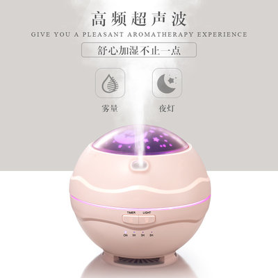 NEW DESIGN ultrasonic essential oil humidifier aromatherapy night star  diffuser GK-NS01 supplier