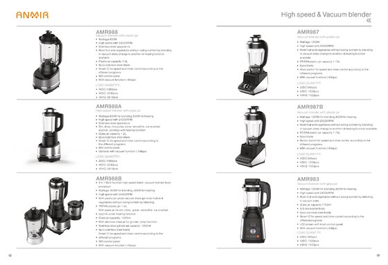 OZEN Vacuum Blender / Vidia Vacuum Blender/ Kuving vacuum blender / Vacuum storage bottle /BPA FREE GK-AMR988 supplier