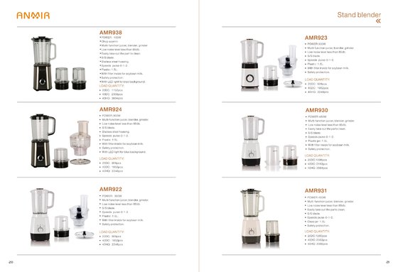 Wholesale household kitchen electric manual stand table blender mixer/BPA FREE GK-AMR938 supplier
