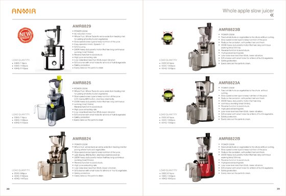 NEW Big/Wide Mouth AC induction motor slow juicer compare to NUC Hurom Kuving BPA FREE GK-AMR8829 supplier