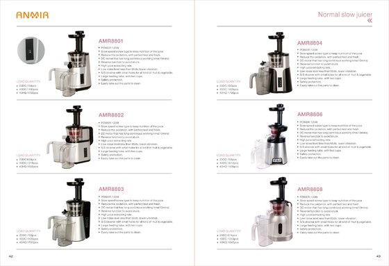 NEW Big/Wide Mouth AC induction motor slow juicer compare to NUC Hurom Kuving BPA FREE GK-AMR8801 supplier