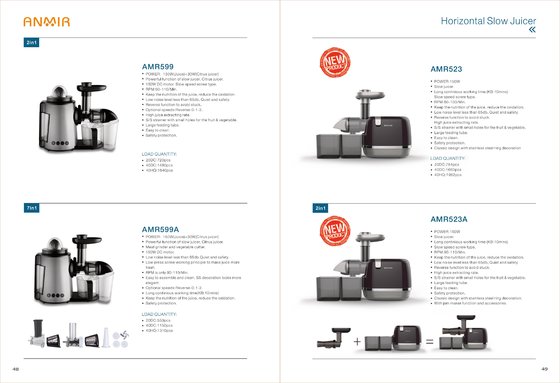 NEW Tigress Slow Juicer Horizontal Wheatgrass Juicer Extractor Vegetable Pomegranate Juicer GK-AMR509 supplier