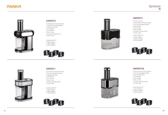 ALL-in-1 Vegetable Processor, Fruit Cutter, Spiral Shredder for Electric Spiralize GK-AMR975 supplier