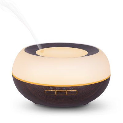 7 Color Changing LED Light Aromatherapy Essential Oil Diffuser 300ml air ultrasonic humidifier Dark Wood Grain RY25C supplier