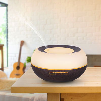 7 Color Changing LED Light Aromatherapy Essential Oil Diffuser 300ml air ultrasonic humidifier Dark Wood Grain RY25C supplier