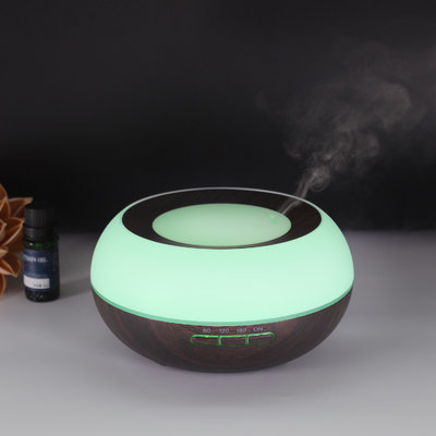 7 Color Changing LED Light Aromatherapy Essential Oil Diffuser 300ml air ultrasonic humidifier Dark Wood Grain RY25C supplier