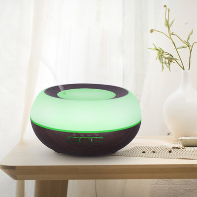 7 Color Changing LED Light Aromatherapy Essential Oil Diffuser 300ml air ultrasonic humidifier Dark Wood Grain RY25C supplier