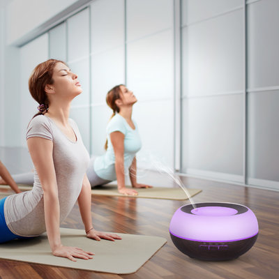 7 Color Changing LED Light Aromatherapy Essential Oil Diffuser 300ml air ultrasonic humidifier Dark Wood Grain RY25C supplier