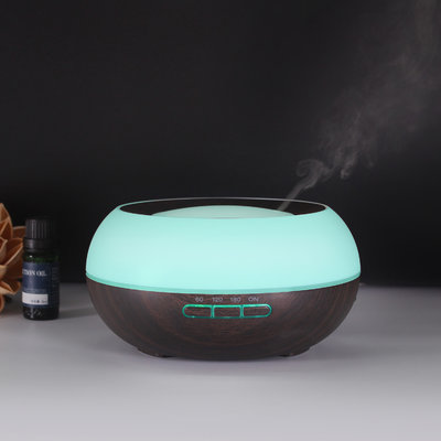 7 Color Changing LED Light Aromatherapy Essential Oil Diffuser 300ml air ultrasonic humidifier Dark Wood Grain RY25C supplier