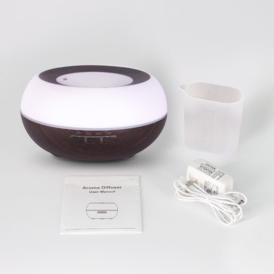 7 Color Changing LED Light Aromatherapy Essential Oil Diffuser 300ml air ultrasonic humidifier Dark Wood Grain RY25C supplier