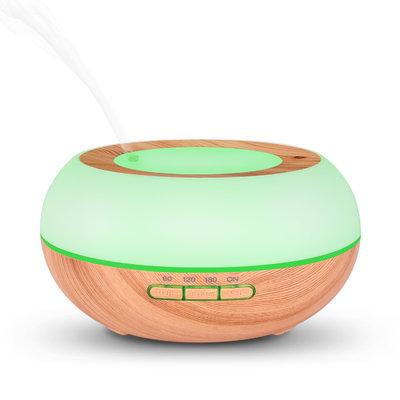 7 Color Changing LED Light Aromatherapy Essential Oil Diffuser 300ml air ultrasonic humidifier Light Wood Grain RY25C supplier