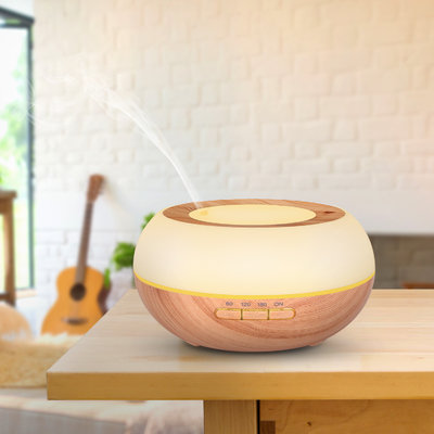 7 Color Changing LED Light Aromatherapy Essential Oil Diffuser 300ml air ultrasonic humidifier Light Wood Grain RY25C supplier