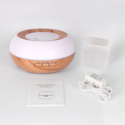 7 Color Changing LED Light Aromatherapy Essential Oil Diffuser 300ml air ultrasonic humidifier Light Wood Grain RY25C supplier