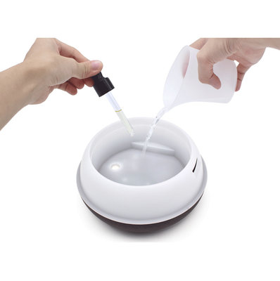 7 Color Changing LED Light Aromatherapy Essential Oil Diffuser 400ml air ultrasonic humidifier Light Wood color GK-015 supplier